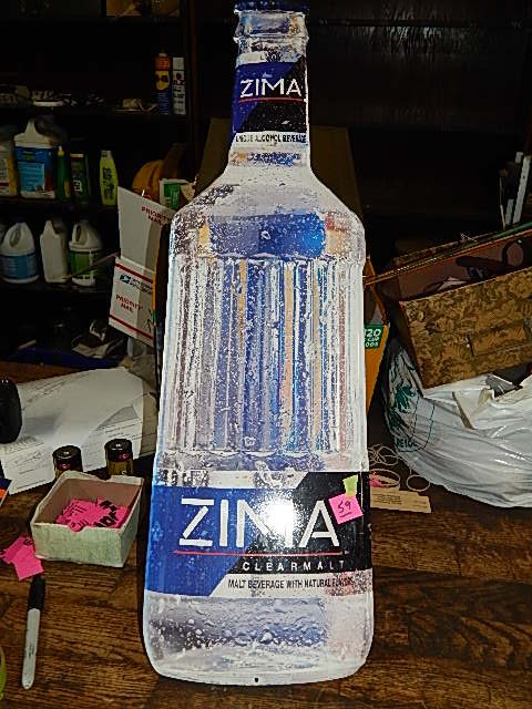 59-Metal Zima Malt Liquor Sign – Wilbur Auction