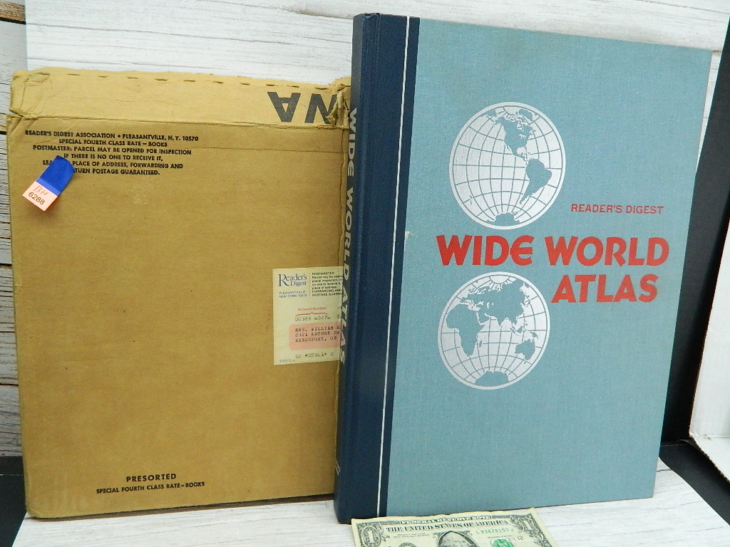 BH6288- NOS ‘NEW IN BOX’ Vintage 1981 Reader’s Digest WIDE WORLD ATLAS ...