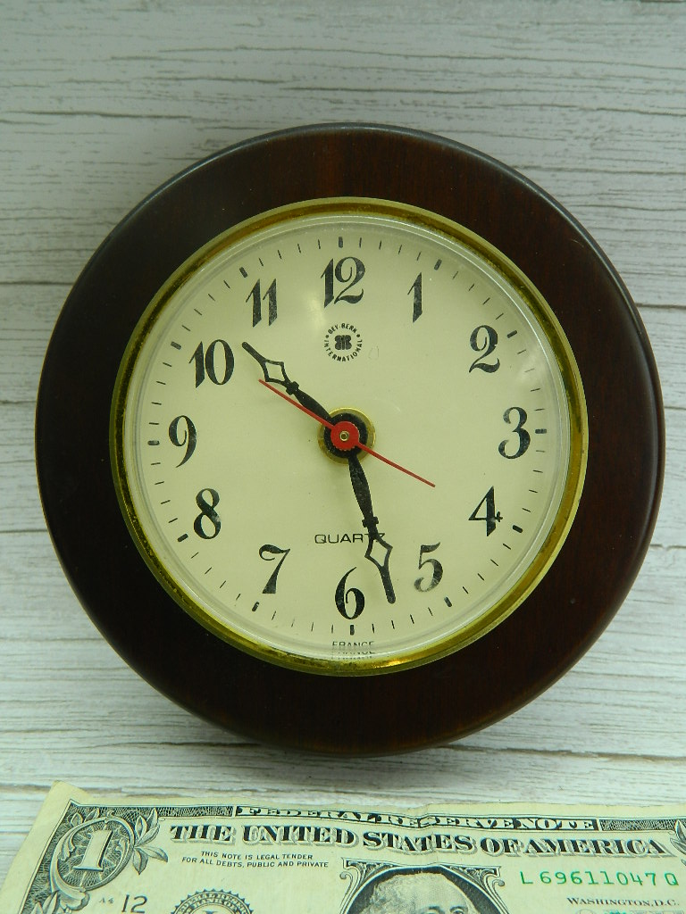BH6022- Vintage ‘BEY BERK INTERNATIONAL’ Quartz Battery Operated WORKING Wall Clock ‘5.5 Inches ...