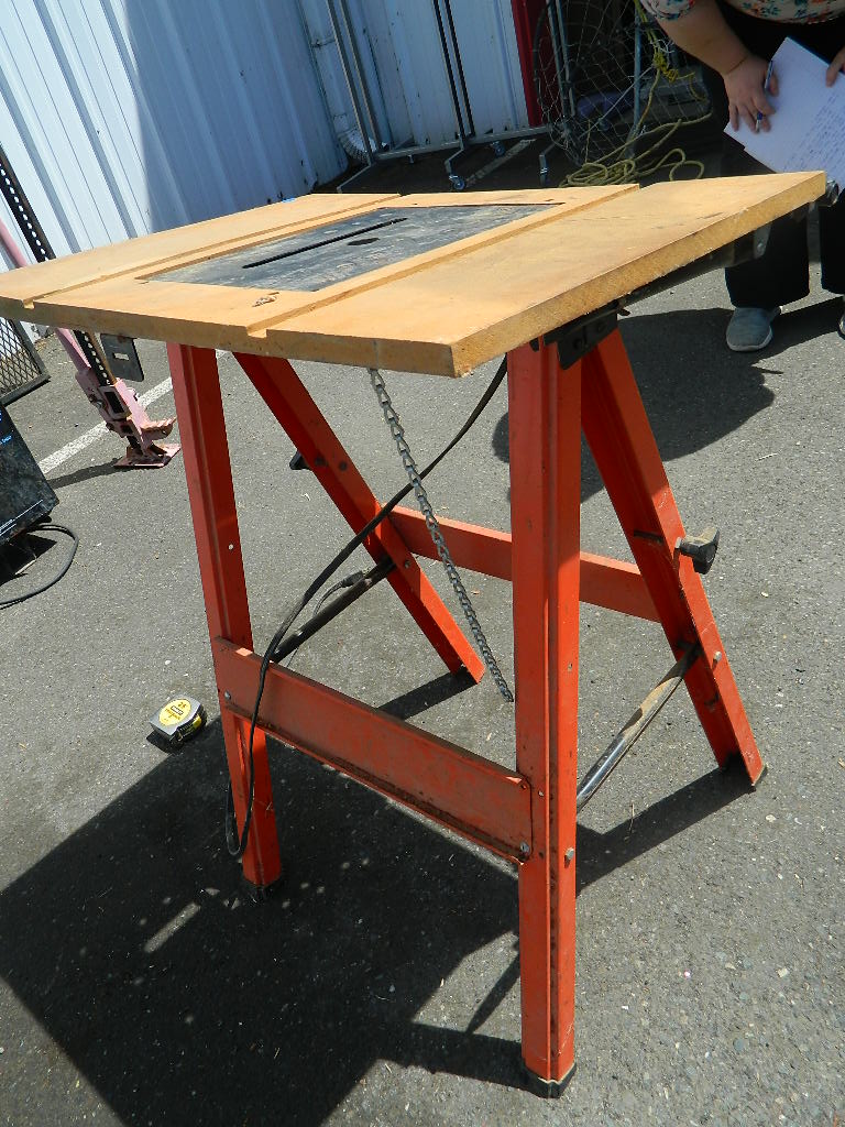 SG8065- WORKING HIRSH Saw Table w/ Shut Off Bar ’35x27x20in’ – Wilbur ...